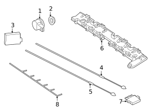 2021-2023 Mercedes-Benz Liftgate Motion Sensor Bracket 223-885-78-00 ...