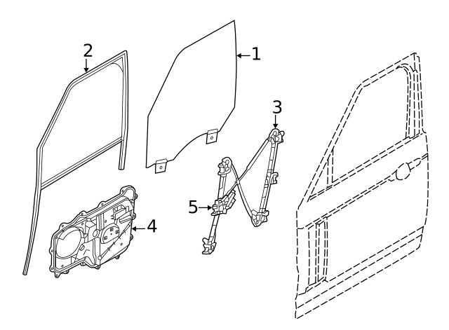 Genuine Door Panel Carrier for 2017-2022 Land Rover | Land Rover Part ...