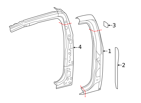 Side Panel & Components for 2016 Toyota Tacoma | Sparks Parts