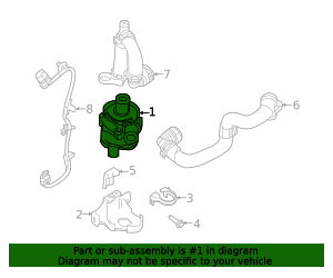 Genuine OEM Engine Auxiliary Water Pump Part# LR149963 Fits 2018-2025 ...