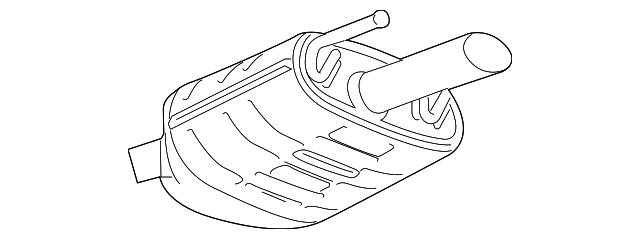 2011-2013 Buick Regal Muffler 13311785 | GMPartsDirect.com