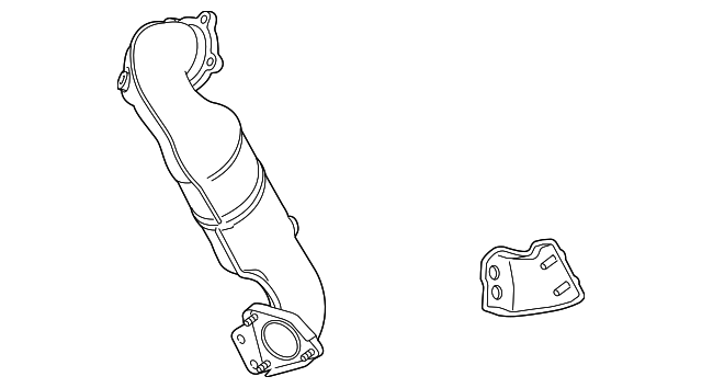 2011-2013 Buick Regal 3-Way Catalytic Converter with Bracket, Gasket ...