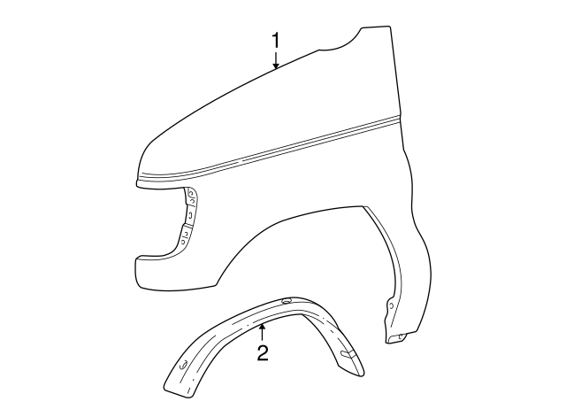 1997-2023 Ford Fender Liner 4C2Z-16102-AA | OEM Parts Online