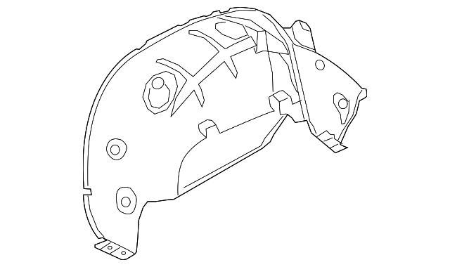 2020-2024 Chevrolet Rear Passenger Side Wheelhouse Liner 84868531 GM ...