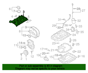2009 Volkswagen Jetta Valve Cover 03L-103-469-K | OEM Parts Online