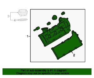 2013-2016 Volkswagen Touareg Valve Cover 059-103-469-BD | QuirkParts