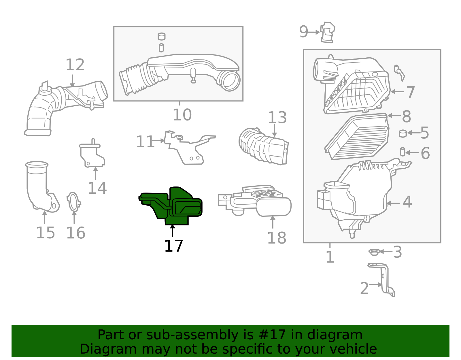 2019-2024 Nissan Altima Lower Air Duct 16554-6CB0B | Nissan Parts Central