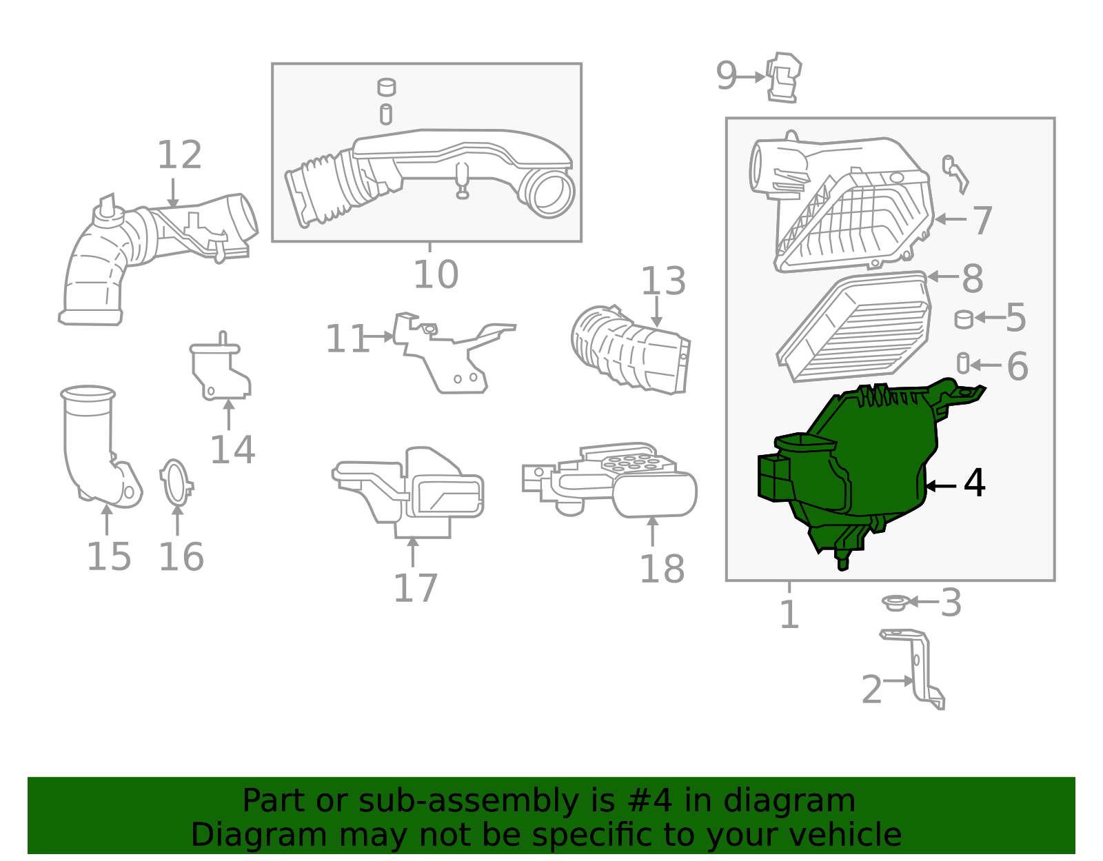 2019-2024 Nissan Altima Air Cleaner Body 16528-6CB0A | OEM Parts Online