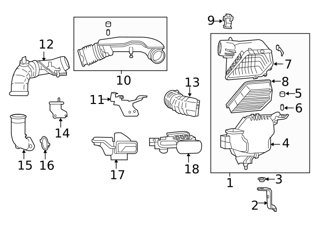 16546-6CB0A - Air Filter - 2019-2024 Nissan Altima | Nissan OEM Parts ...