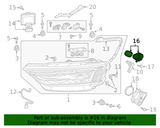 4N0-998-473 - Led Unit 2019-2021 Audi | Audi OEM Parts
