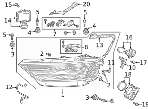 4N0-941-774-B - Headlamp Assembly 2019-2021 Audi | Audi OEM Parts
