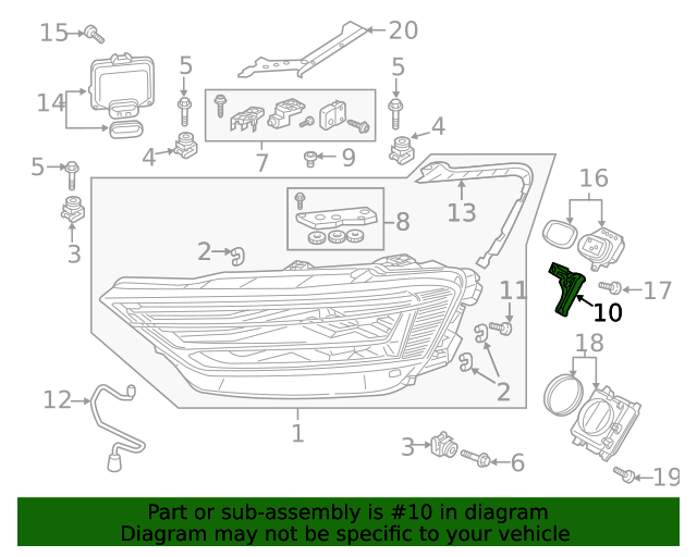 4N0-941-453 - Bracket 2019-2021 Audi | Audi Parts Store