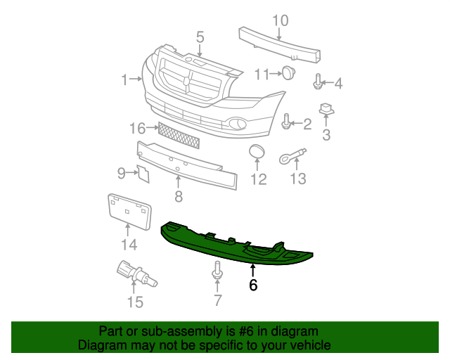 2007-2012 Dodge Caliber Panel 05116054AA | Mopar Parts Canada