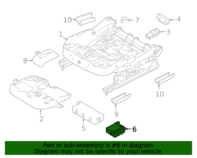 2014-2023 Land Rover Seat Heater Control Module LR070364 ...