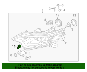 2002-2024 Mitsubishi Turn Signal Light Bulb MS820029 | Mitsubishi Parts ...