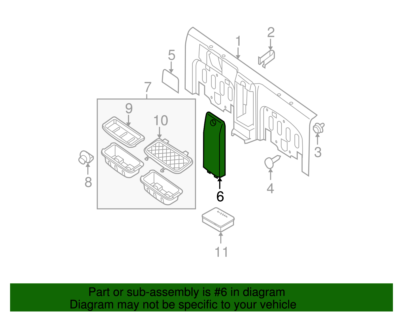 2008-2021 Nissan Frontier Jack Cover 79920-ZS00A | OEM Parts Online