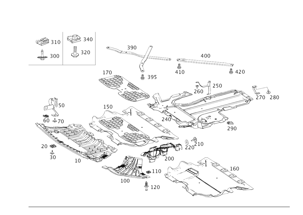213-520-01-00 - Cover, Engine Comp Lower 2015-2026 Mercedes-Benz ...
