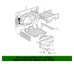 2004-2019 GM Pickup Box Cargo Tie Down Hook Anchor Plate 15730671 GM ...