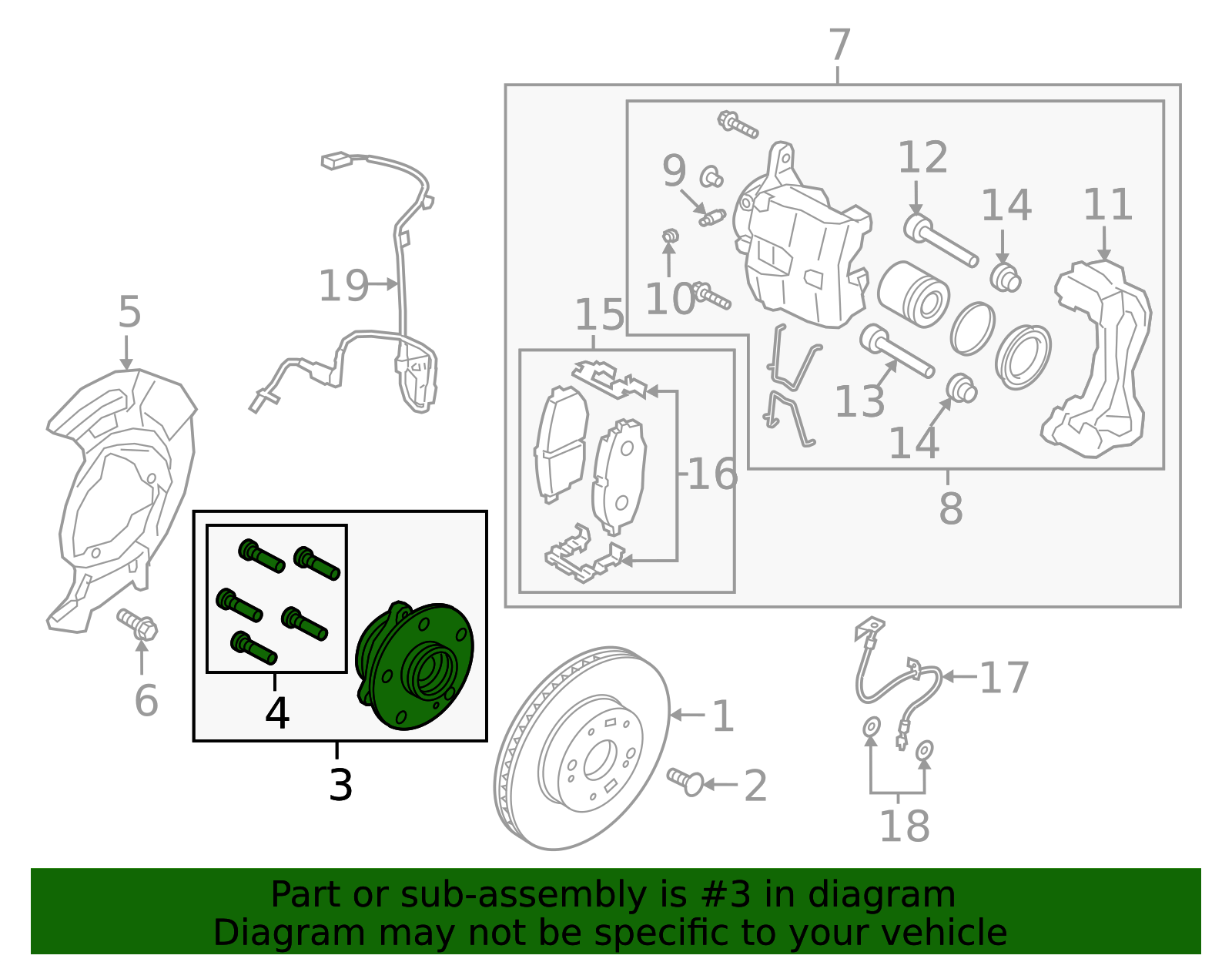 2019-2025 Kia Wheel Bearing And Hub Assembly 51730-M6000 | TascaParts.com