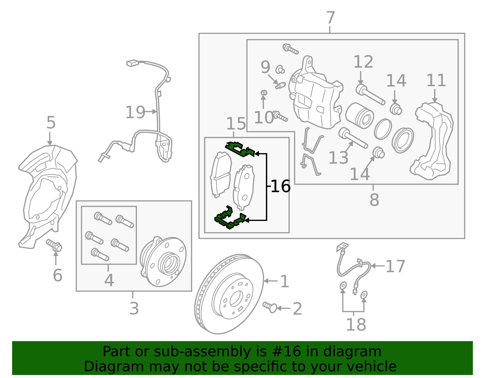 58144-M6000 - Brake Pads Spring 2022-2024 Kia Forte | Kia.Parts Store