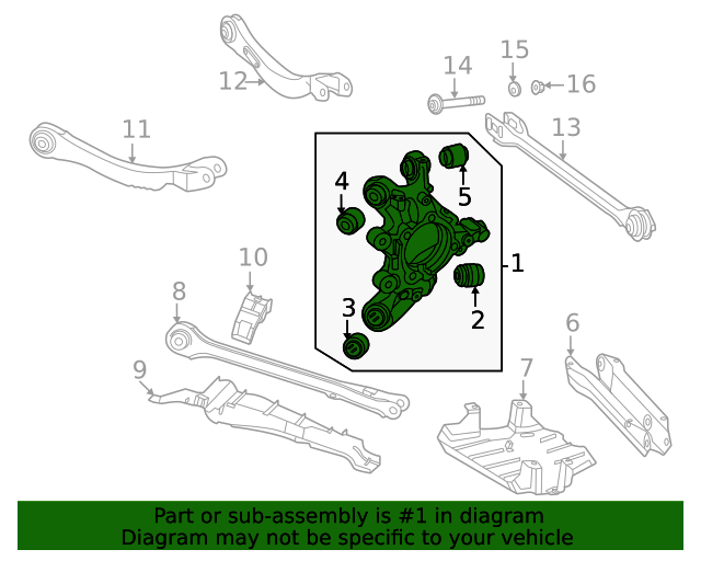 223-350-91-19 - Suspension Knuckle 2021-2023 Mercedes-Benz ...