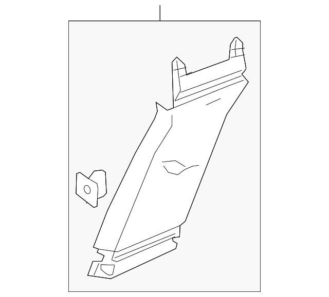 2016-2019 Chevrolet Volt Upper Center Pillar Trim 23374004 ...