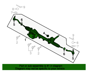 2017-2019 Genesis G90 Steering Gear 57700-D2000 | OEM Parts Online