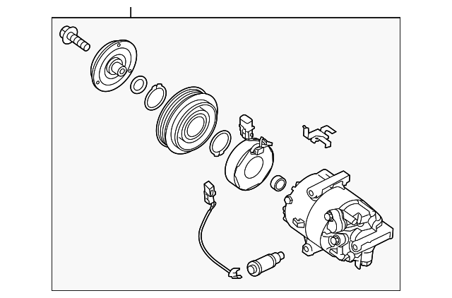 97701-A7300 - Compressor Assembly 2018 Kia Forte5 | Kia.Parts Store