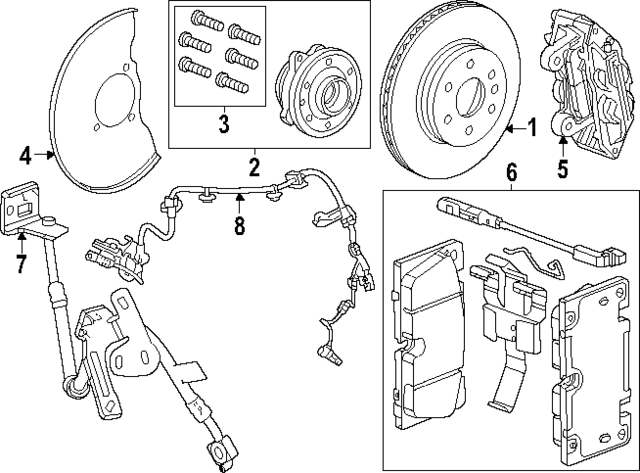 2023-2024 GM Hub Assembly 13542340 GM | GMPartsDirect.com