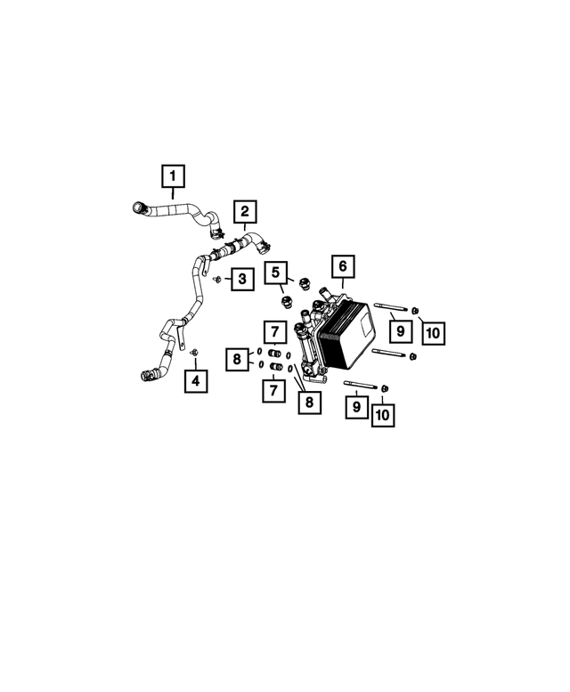 2025 Ram 1500 Coolant Hose And Tube 68564575AA | Mopar eStore