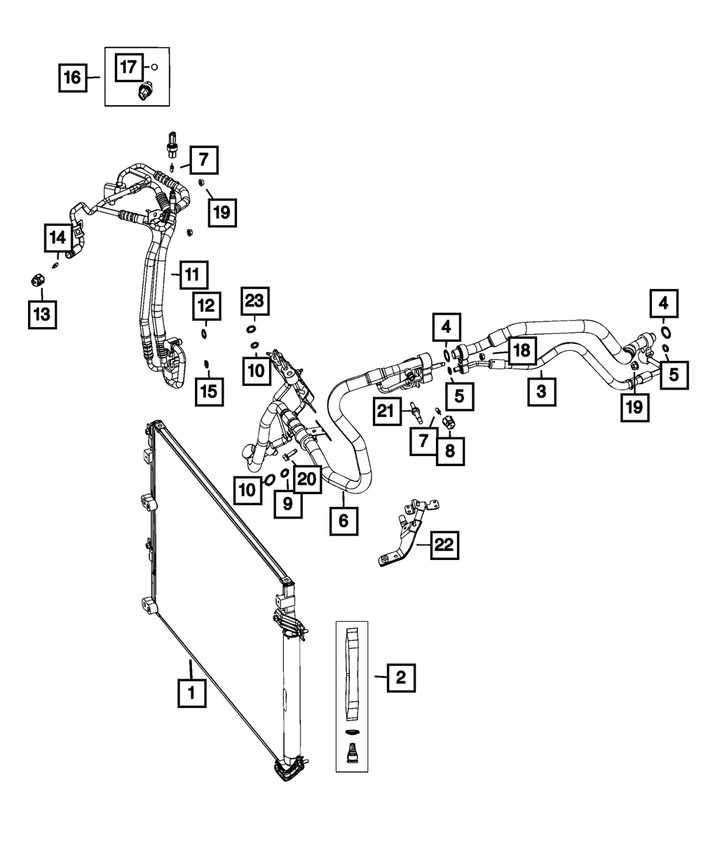 68288393AA - A/C Liquid Line 2019-2022 Jeep Cherokee | Mopar Factory Parts