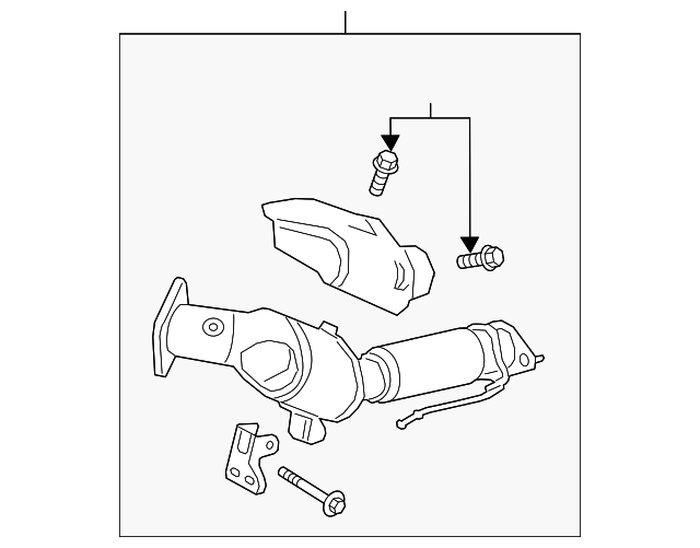 2019-2024 Ford Catalytic Converter l2gz5e212a | TascaParts.com