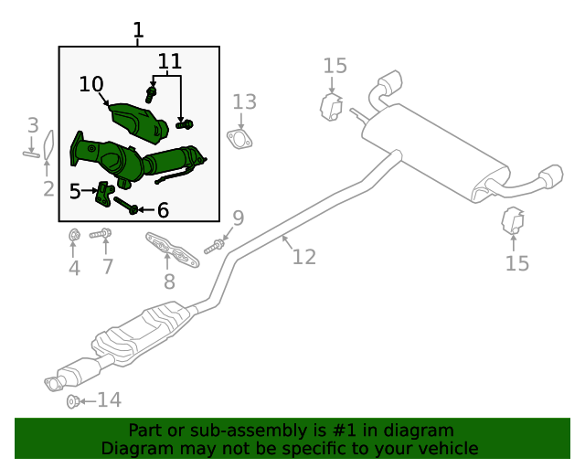 2015-2019 Ford Catalytic Converter G2GZ-5E212-A | Varsity Ford