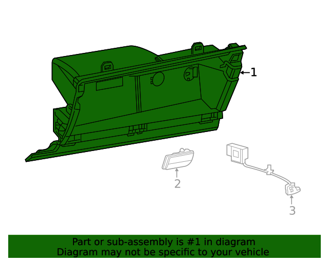 2019-2021 Ram Glove Box Assembly 6YK16TX7AA | TascaParts.com