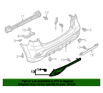 8355A097 - Reflector 2018-2019 Mitsubishi Outlander Sport | Mitsubishi ...