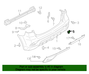 6410D539 - Tow Eye Cap 2018-2019 Mitsubishi Outlander Sport ...