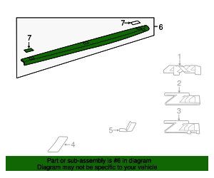 2001-2014 GM Truck Bed Molding 17802470 | GM Parts Center