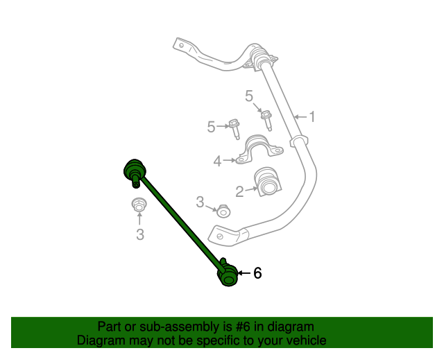 1996-2020 Mopar Stabilizer Link 4743669AC | TascaParts.com