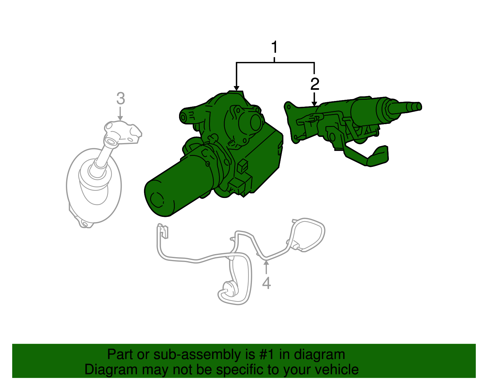 2005-2007 GM Column Kit 19209136 GM | GMPartsDirect.com