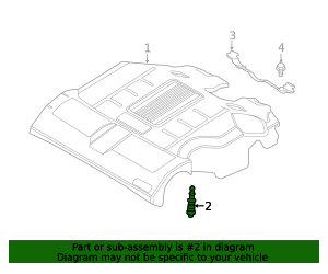 2010-2023 Land Rover Engine Cover Stud LR010871 | Express Land Rover Parts