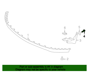 2014-2019 Nissan Spoiler Screw 01454-N5071 | QuirkParts