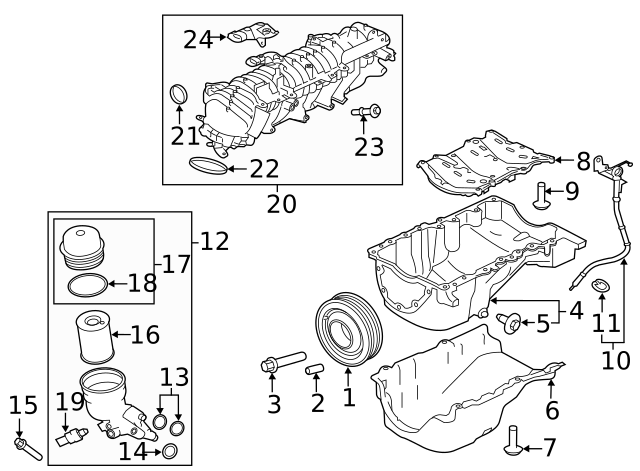LR085938 - Intake Manifold 2018-2019 Land Rover Range Rover Velar ...