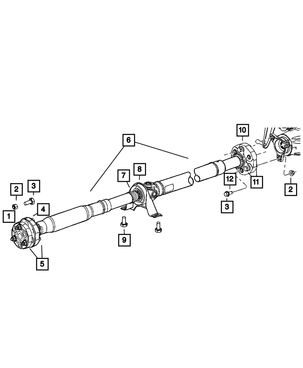 2005-2011 Mopar Drive Shaft Coupling Pkg 5166338AA | Mopar eStore