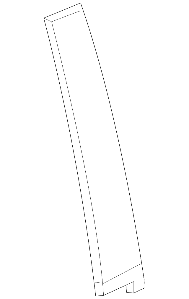 2019-2025 Cadillac XT4 Rear Passenger Side Door Window Frame Front ...