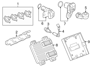 2011-2013 Chevrolet Caprice Engine Control Module Bracket 92234127 ...