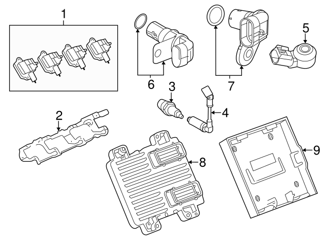 2011-2013 Chevrolet Caprice Engine Control Module Bracket 92234127 ...