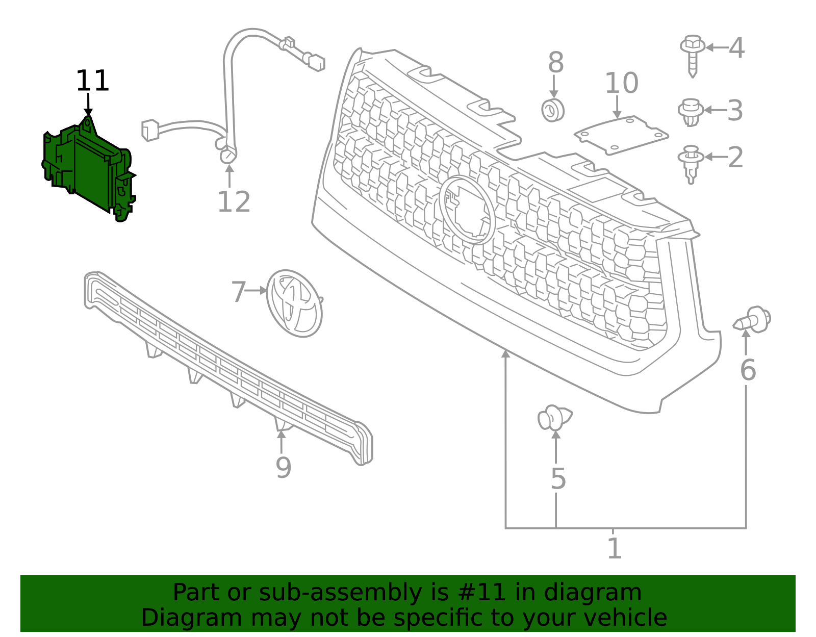 2018-2019 Toyota Tundra Distance Sensor 88210-0C010 | Toyota San Diego ...