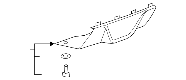 2019-2023 Chevrolet Blazer Rear Bumper Fascia Trailer Hitch Access Hole ...