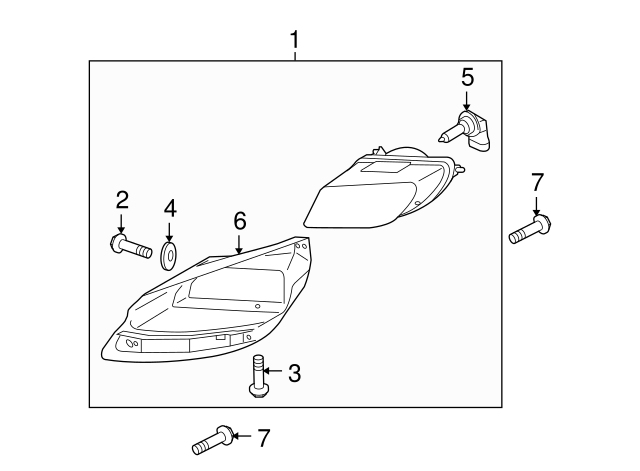 2010-2012 Mazda CX-9 Fog Lamp Assembly TE69-51-680C | QuirkParts