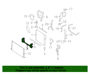 216-505-11-30 - Radiator Support Baffle 2007-2010 Mercedes-Benz ...